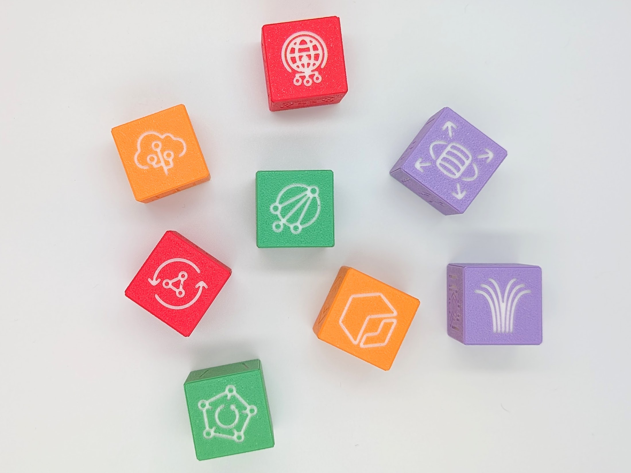 Cloud Architecture Dice (AWS Services) by MichaelP | Download free STL ...