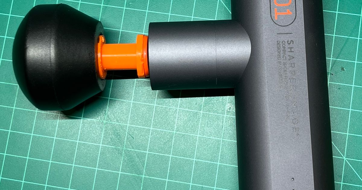 PP01 Massage Gun Adapter for Theragun Attachments by BD3D, LLC ...