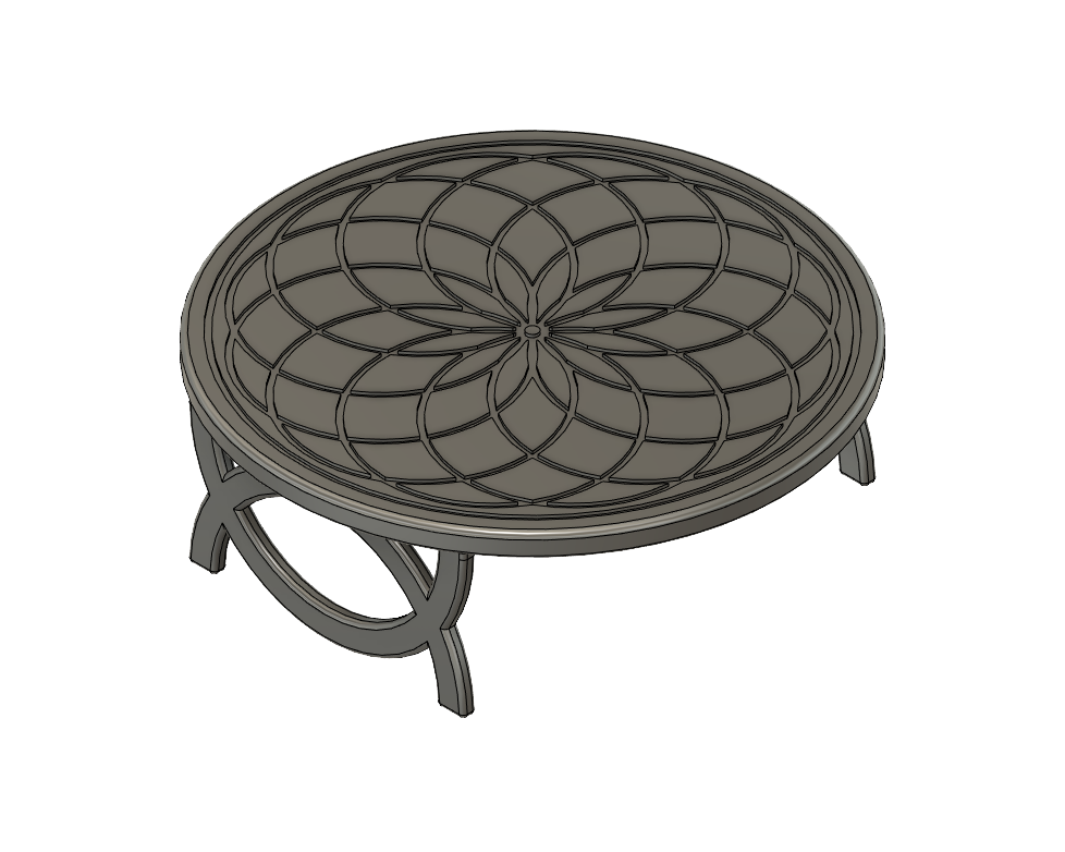 Coffee Table with Circle Legs by Tyler Nielsen | Download free STL ...