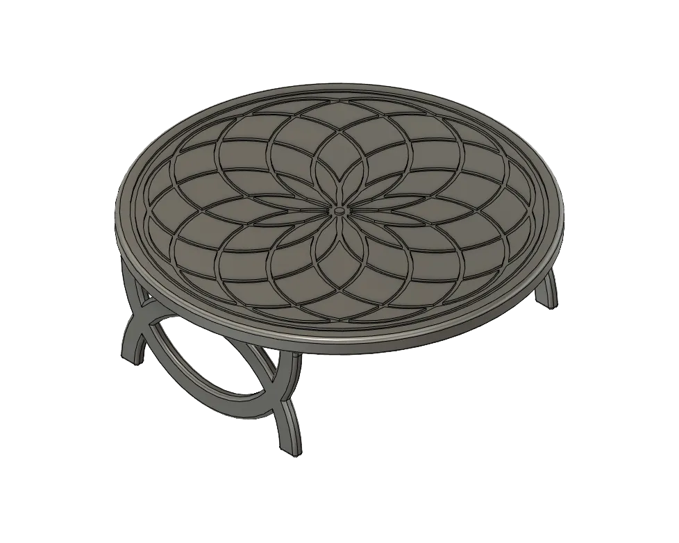 Coffee Table with Circle Legs by Tyler Nielsen | Download free STL ...