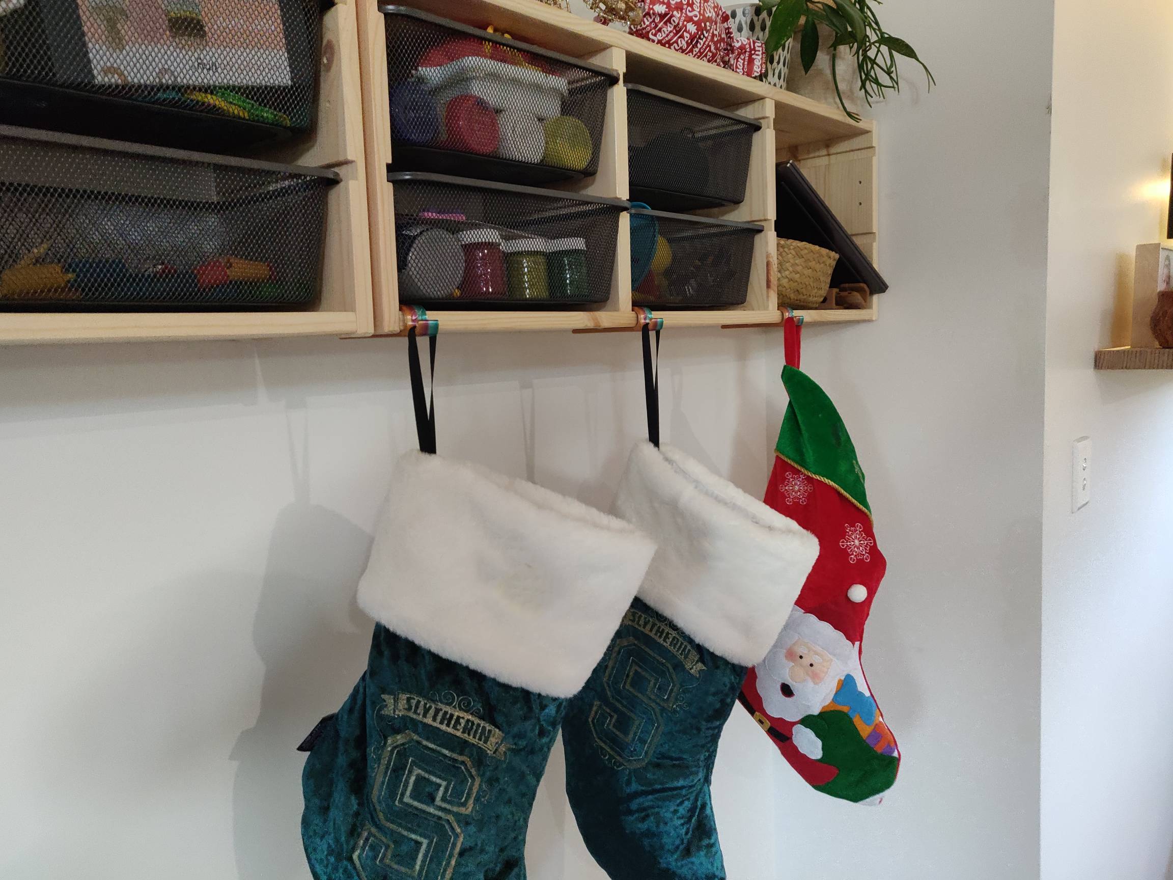 Last Minute Christmas Stocking Hooks to fit Trofast shelf by Az!1one ...