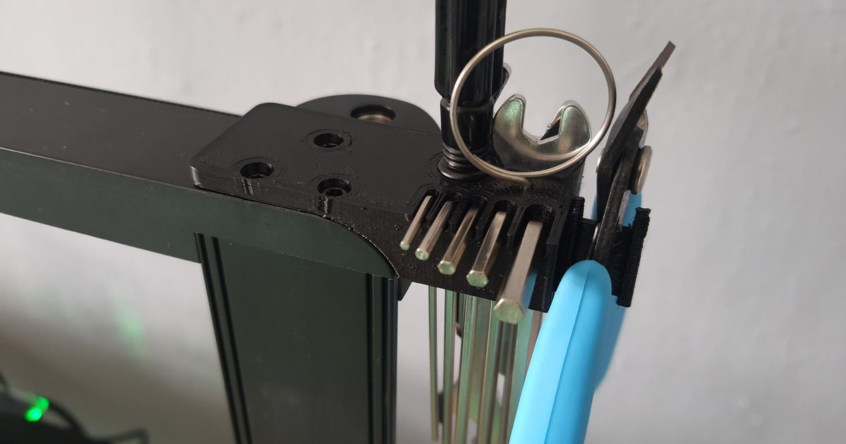 Ender 3 V3 SE / KE compact Tool holder by Arturo M L | Download free STL model | Printables.com