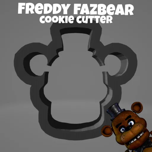 Freddy Fazbear Cookie Cutter FNAF by M4trix | Download free STL model ...
