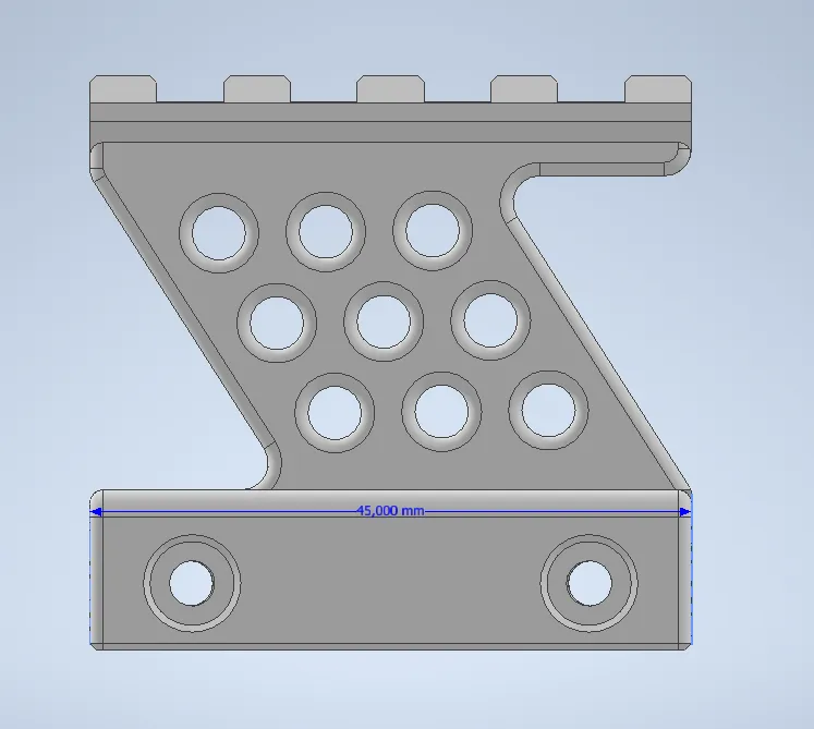 sight riser picatinny by nicofir3 | Download free STL model ...