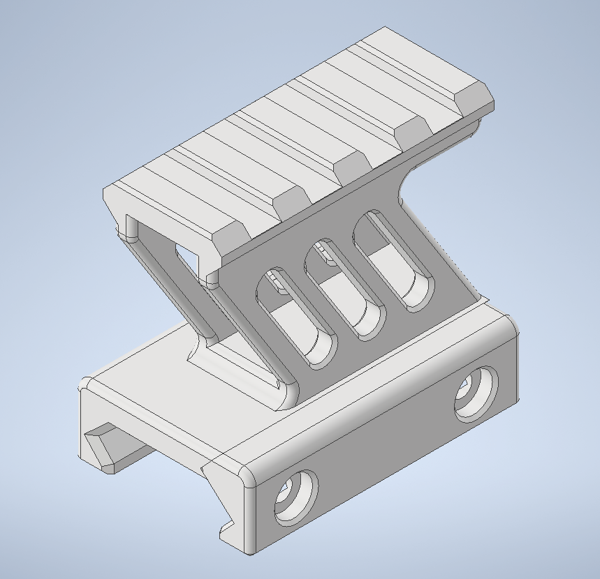 sight riser picatinny by nicofir3 | Download free STL model ...