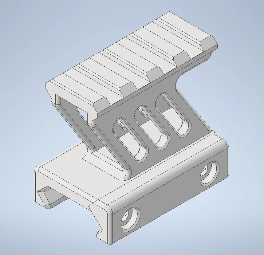 sight riser picatinny by nicofir3 | Download free STL model ...
