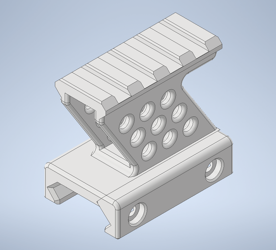 sight riser picatinny by nicofir3 | Download free STL model ...