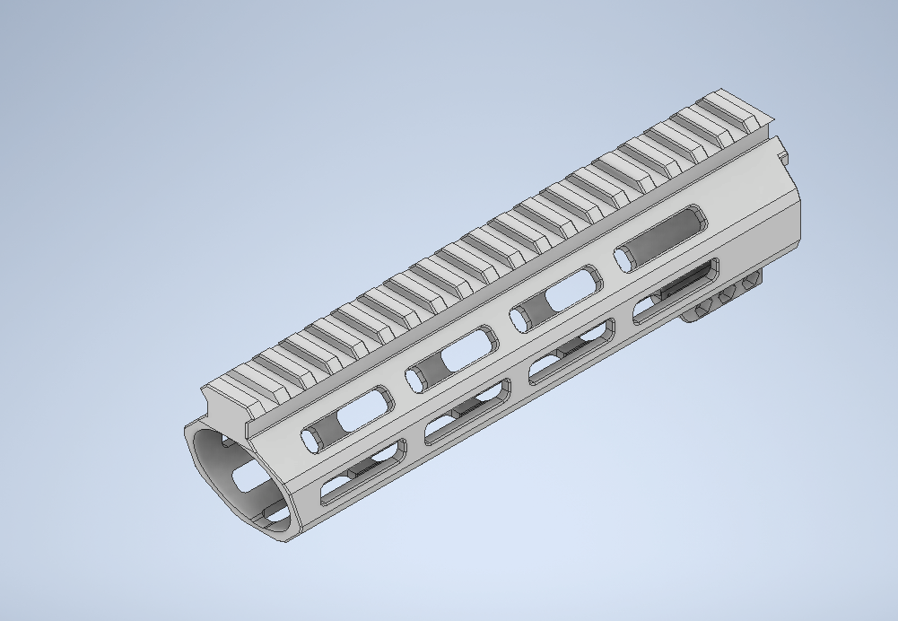M-LOK M4 rail softair by nicofir3 | Download free STL model ...