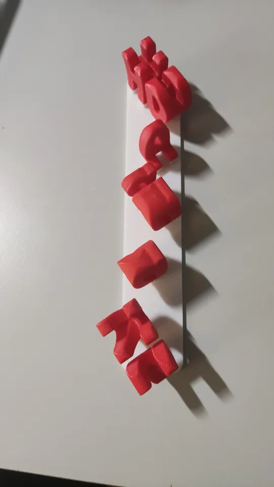 Happy Holiday Text Morphing by michele MM3D | Download free STL model ...