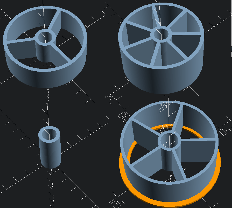 Parametric Spool wheel and spacer with desiccant grid por Nakka ...