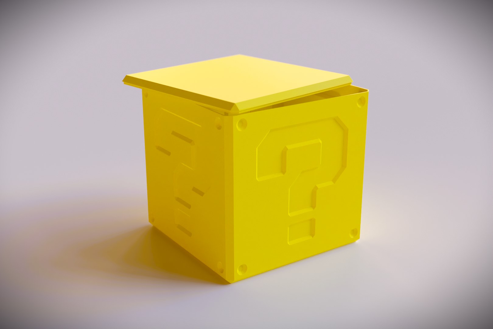 Super Mario Bros Question Box (Vase Mode) by Sinus | Download free STL ...