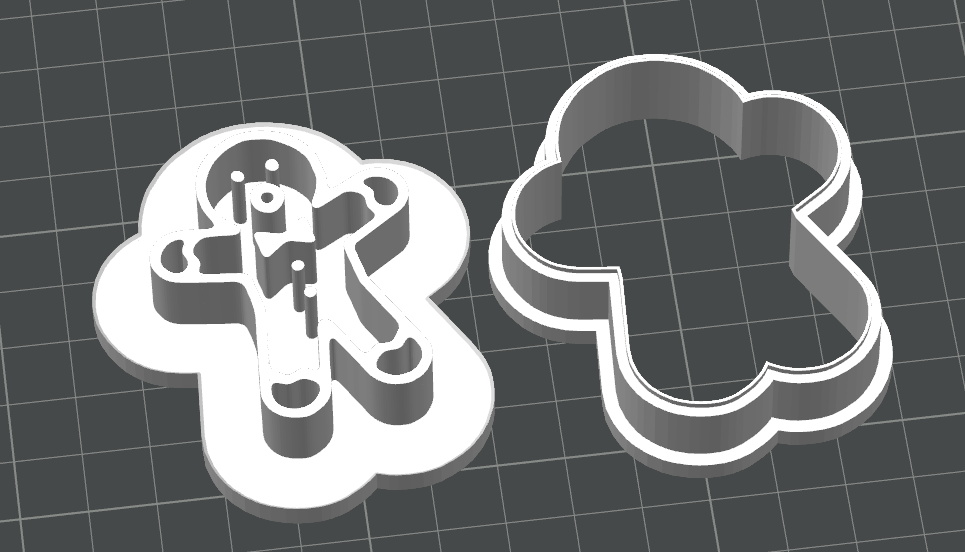 Amazed Gingerbread Cutter by Printesion | Download free STL model ...