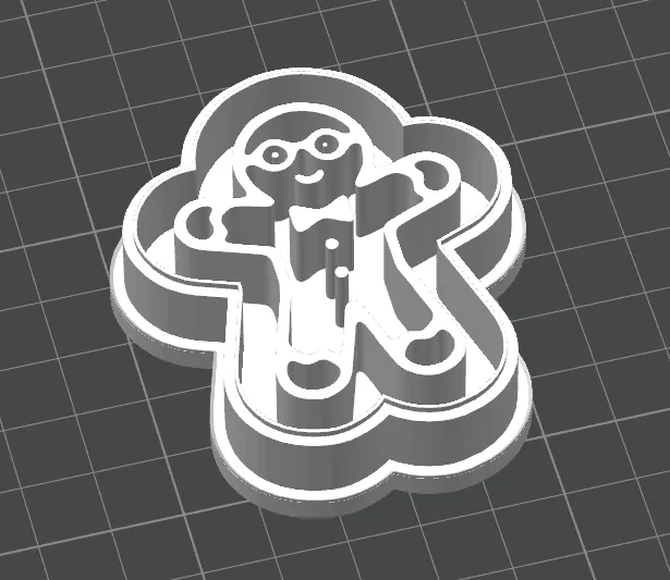 Studious gingerbread cutter by Printesion | Download free STL model ...