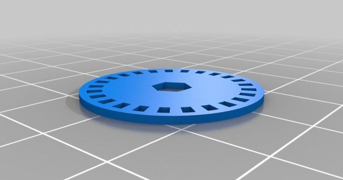 Customizable Encoder Wheel by Will | Download free STL model ...