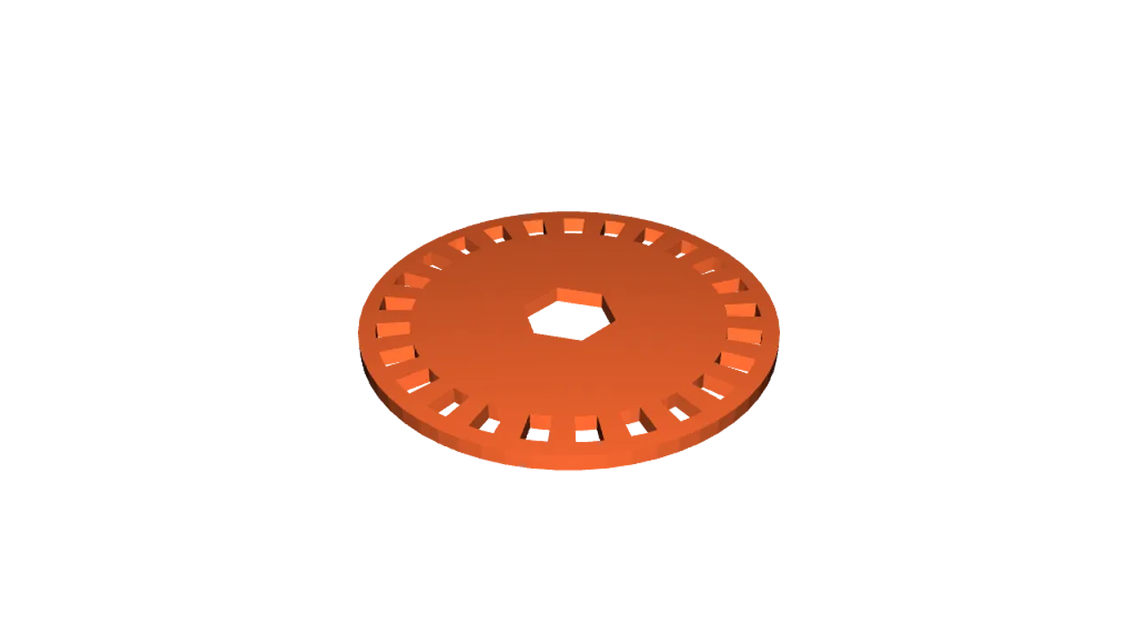 Customizable Encoder Wheel by Will | Download free STL model ...