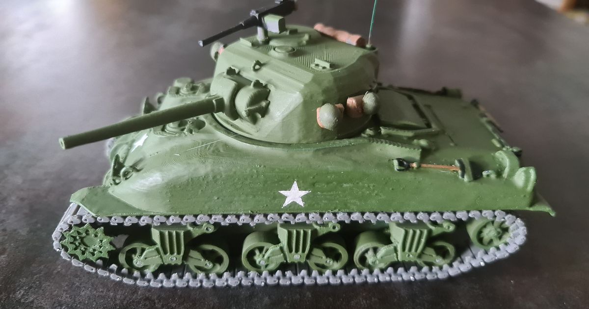 Sherman-M4A1-Early por Skizhoo | Descargar modelo STL gratuito ...