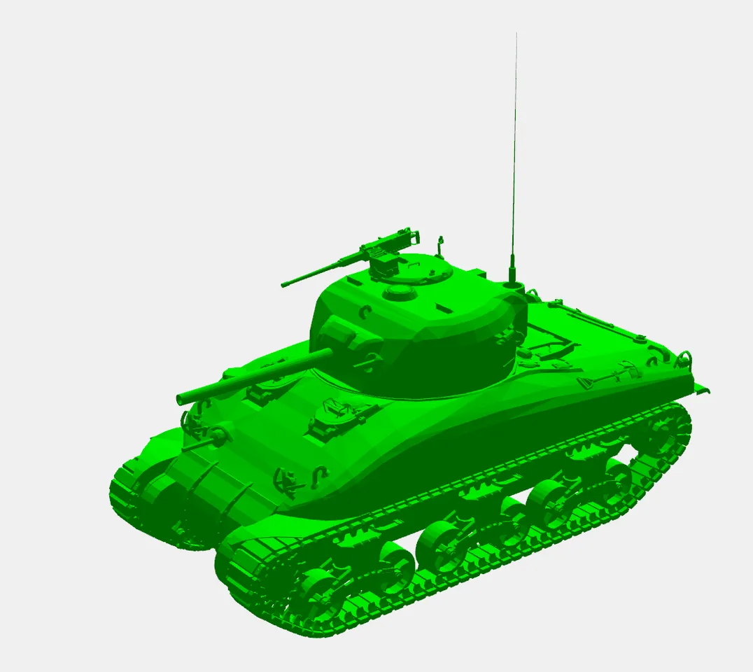 Sherman-M4A1-Early by Skizhoo | Download free STL model | Printables.com