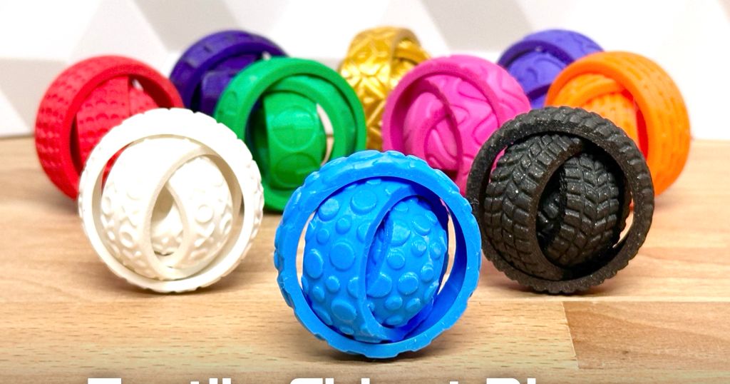 Tactile Fidget Rings (Premium supporter pack - spinning fun toy) by ...