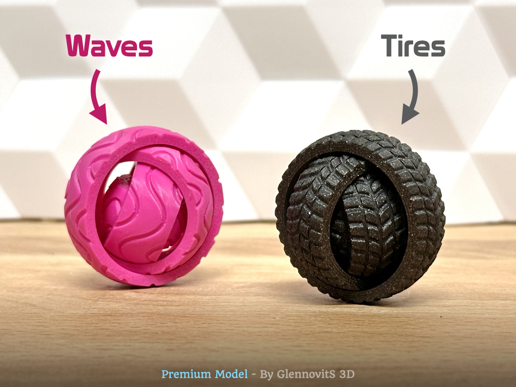 Tactile Fidget Rings (Premium supporter pack - spinning fun toy) by ...