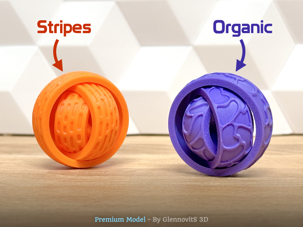 Tactile Fidget Rings (Premium supporter pack - spinning fun toy) by ...