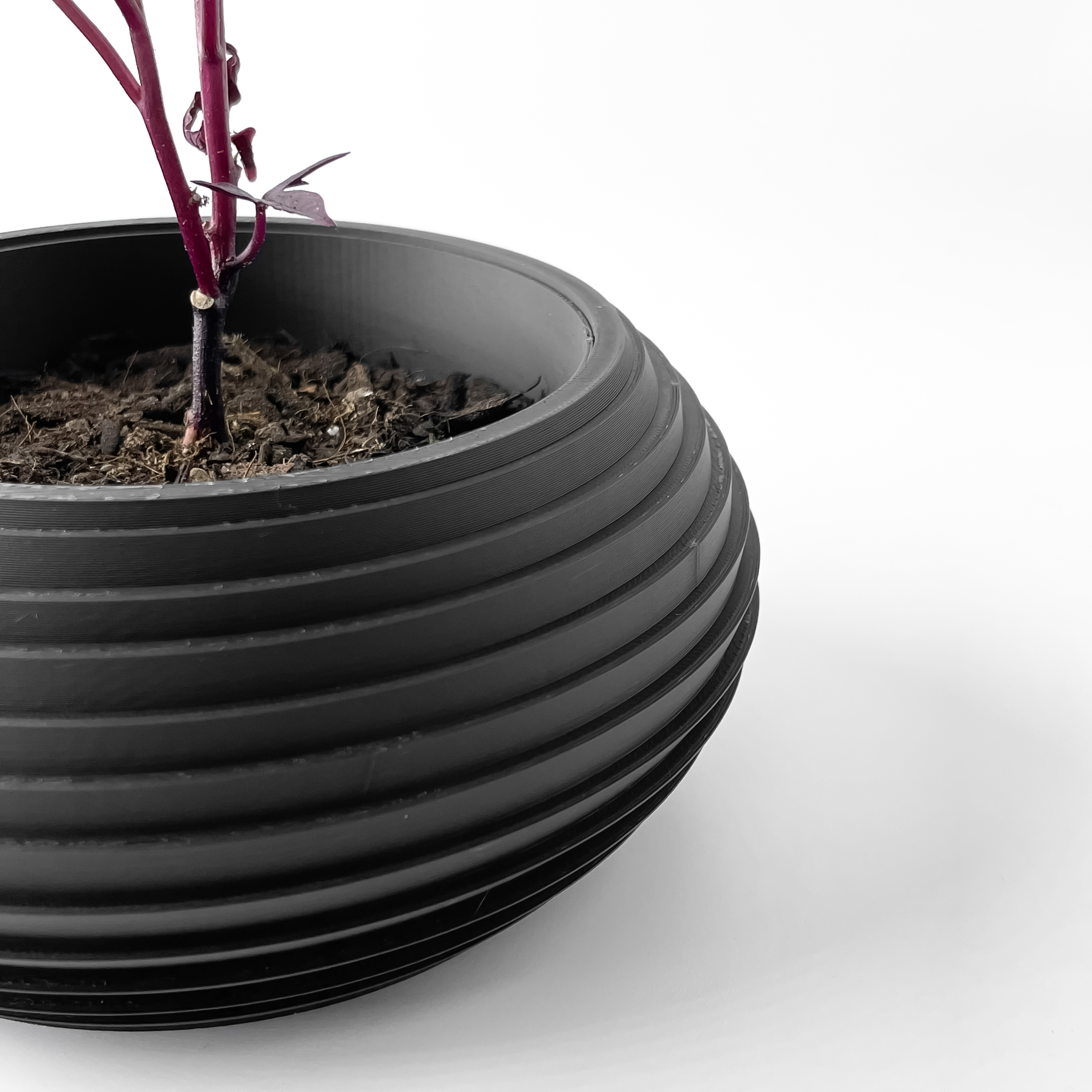 The Frons Planter Pot with Drainage: Tray & Stand Included | Modern and ...