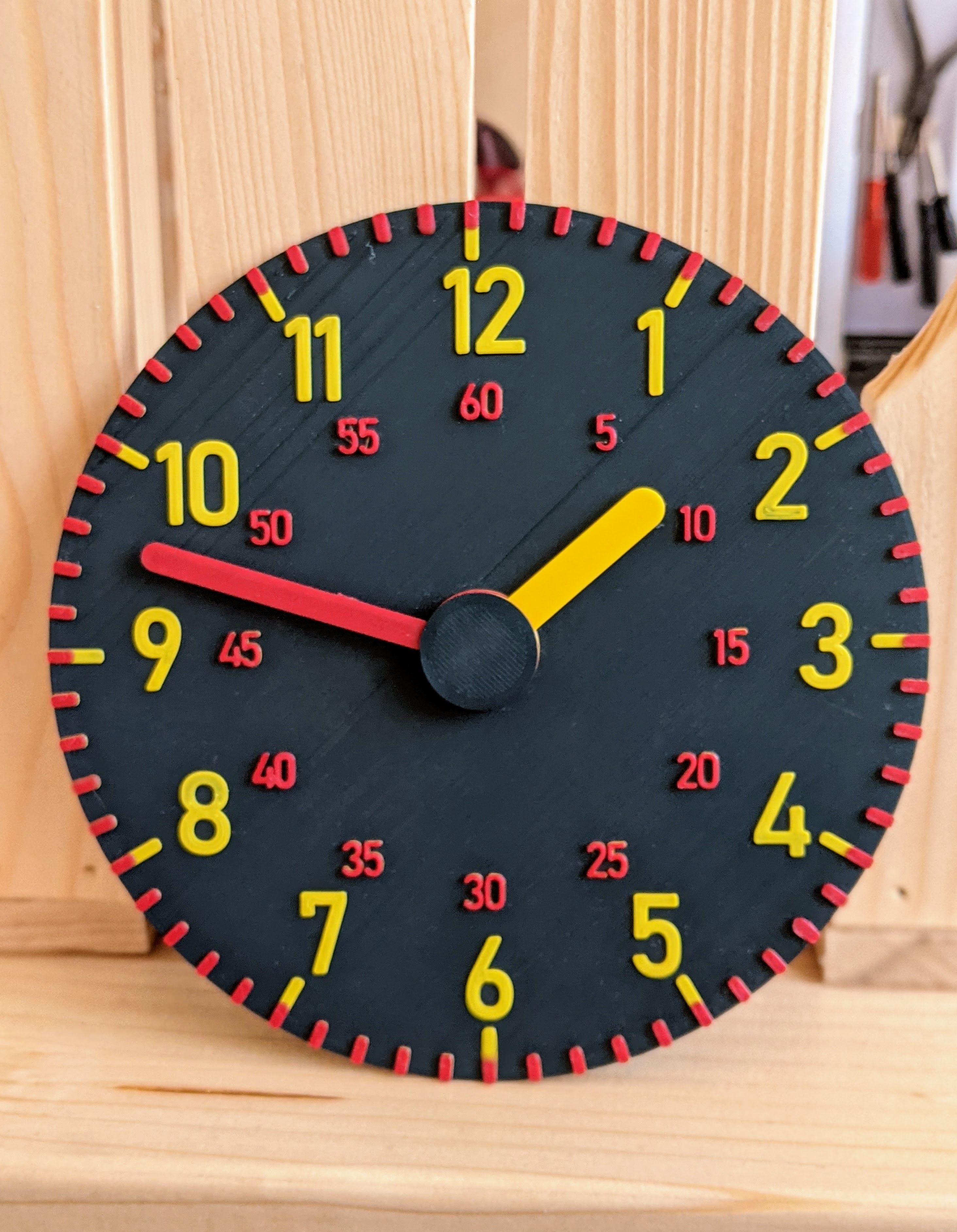 Teaching Clock (Tell the Time) by phi.gl | Download free STL model ...