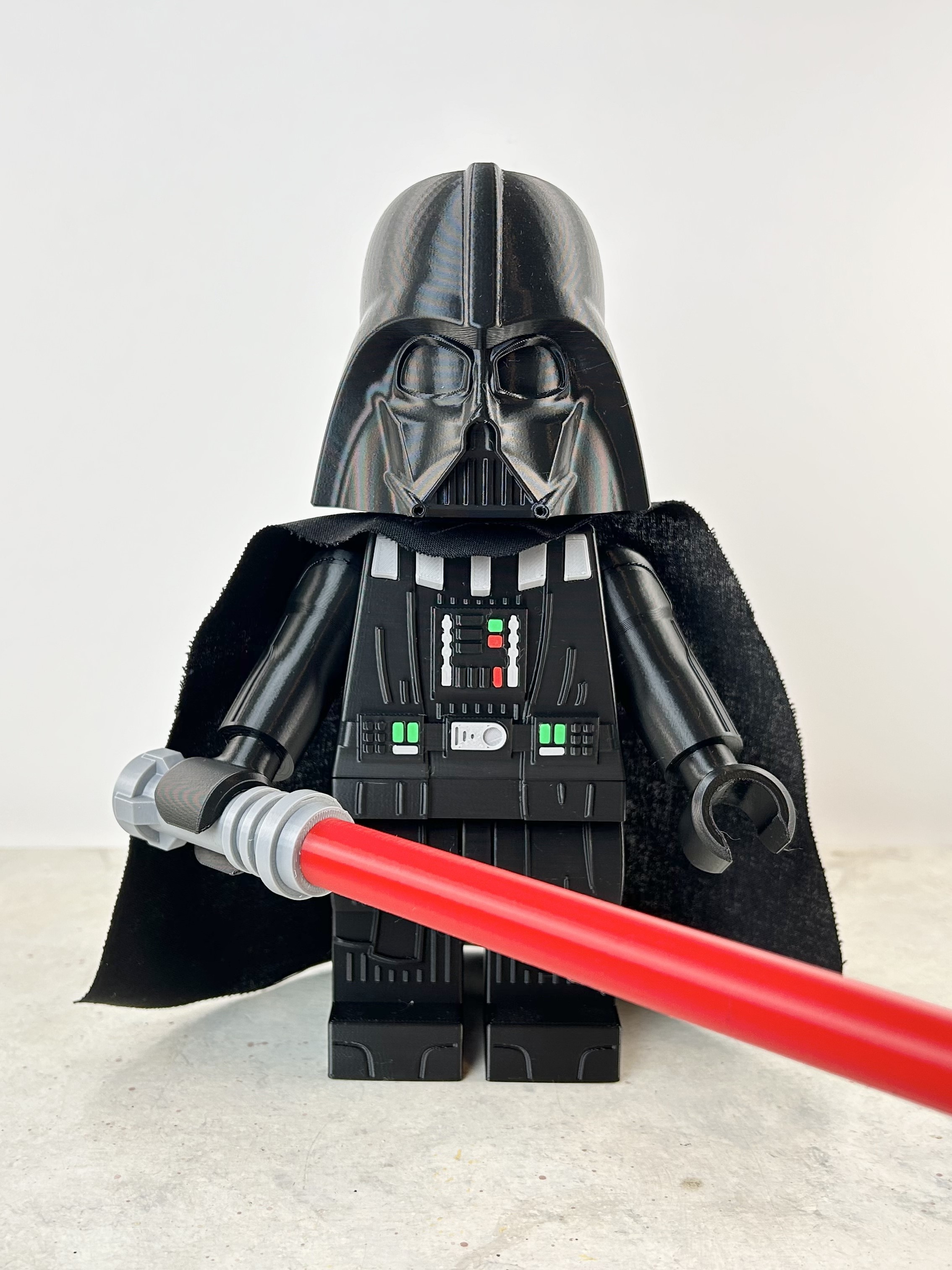 Darth Vader (6:1 LEGO-inspired brick figure, NO MMU/AMS, NO supports ...