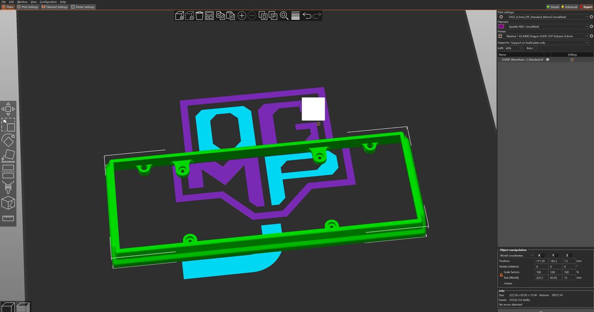 Annex Engineering K3 Sidepack Waveshare 7.9" DSI Mount by OldGuyMeltsPlastic | Download free STL ...
