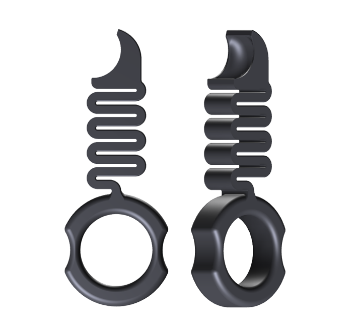 Powerfull spring loaded ring catapult by JAB | Download free STL model ...