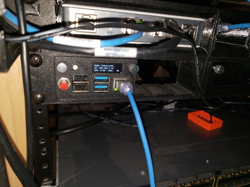 1U Raspberry Pi Rack with Moduler trays par Robert | Téléchargez ...