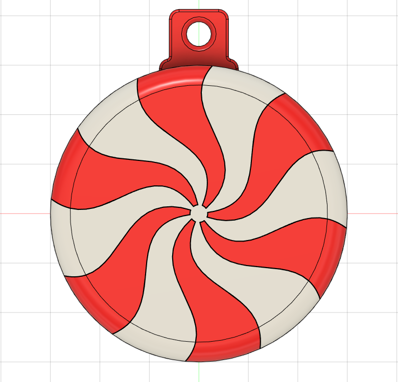 Peppermint Christmas Tree Ornaments by sonnyc | Download free STL model ...