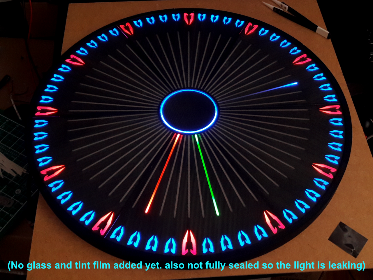 Fiberoptic WLED Hybrid Wall Clock (40cm) v6.2 by Volan | Download free ...