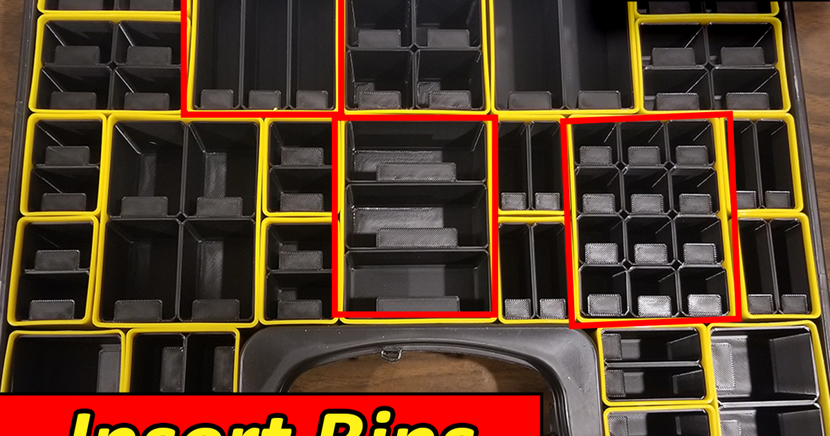 Harbor Freight Parts Bin Inserts - Large/Medium Boxes by TheMakerSphere ...