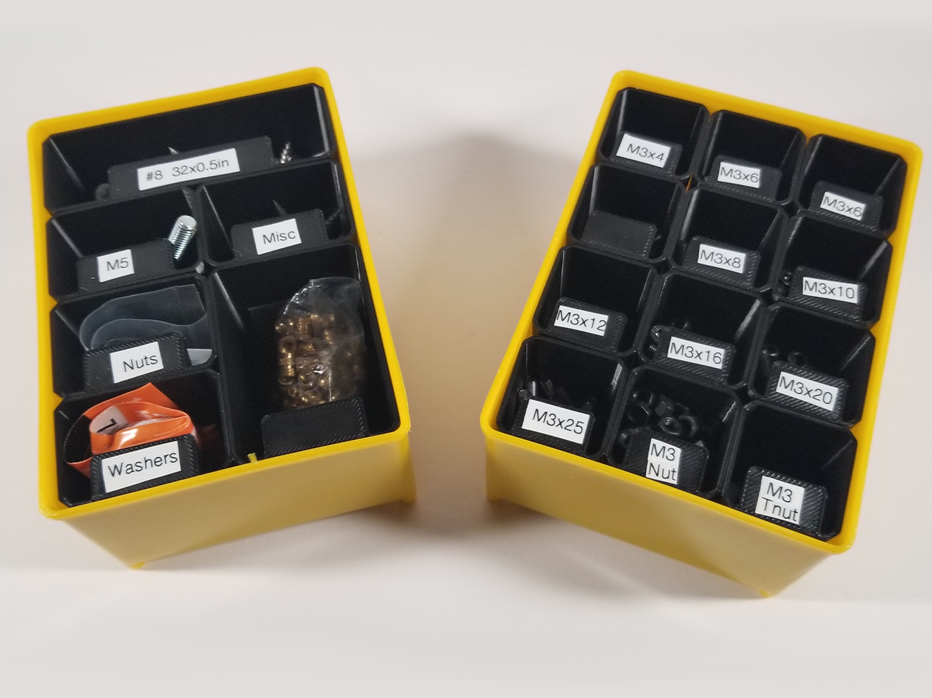 Harbor Freight Parts Bin Inserts - Large/Medium Boxes by TheMakerSphere ...