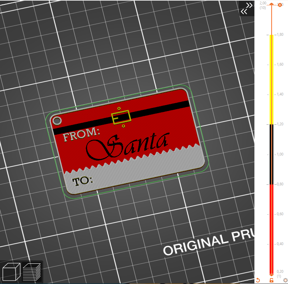 "From Santa" gift tag (Customizable Sign) by JaNeeIssKlar | Download ...