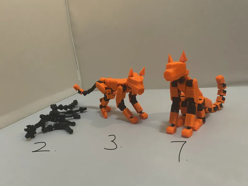 Gyro 7 Printable Jointed Cat by Neybao | Download free STL model ...