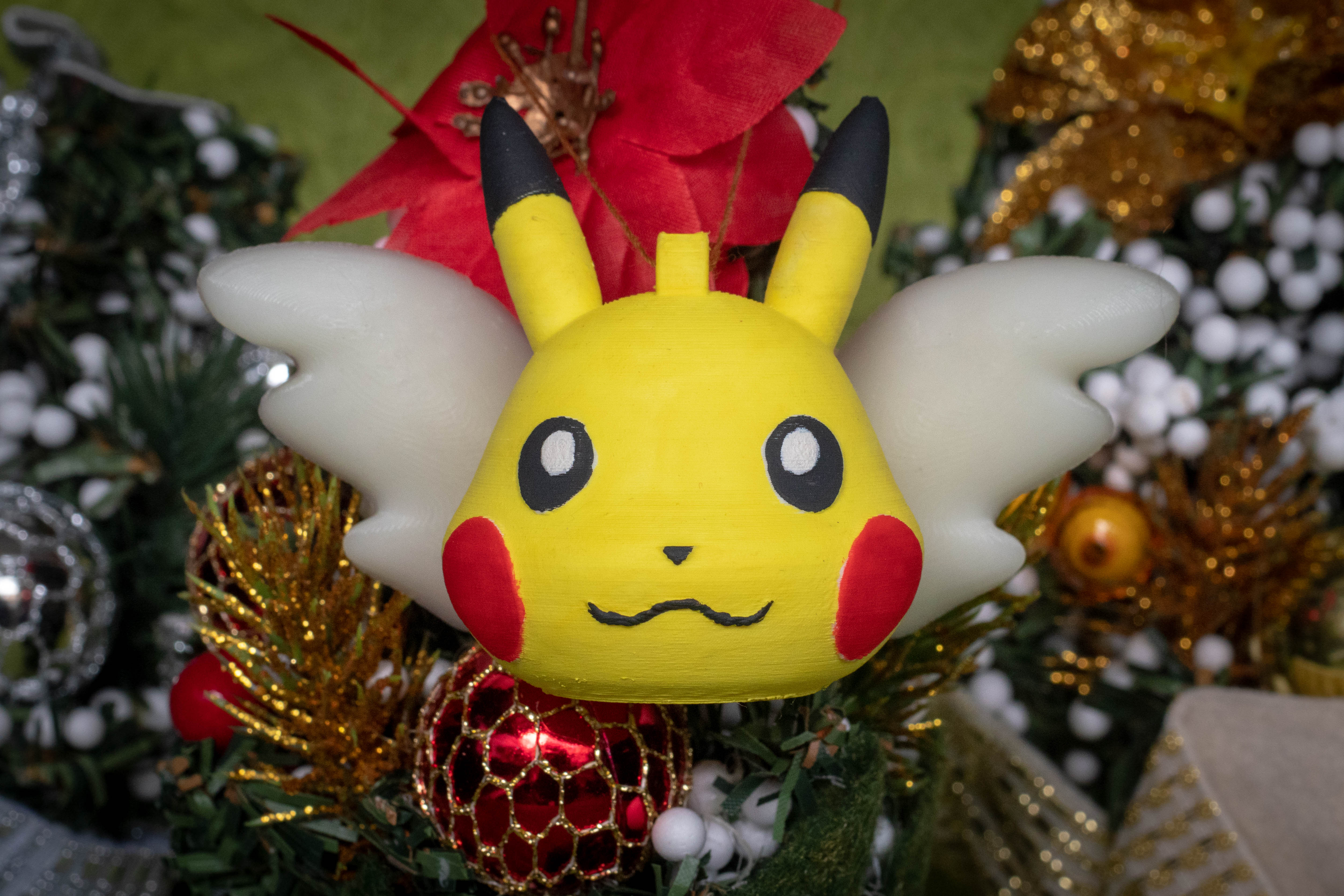 Angel Pikachu FanArt - Christmas Tree Decor/Ornament/Bauble by ...