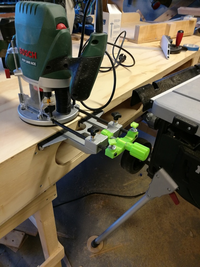 Micro adjuster for router edge guide by Steffen | Download free STL ...