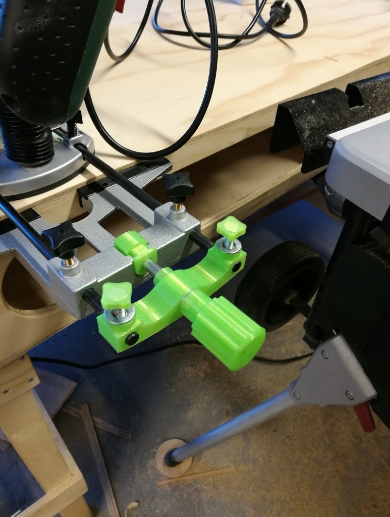 Micro adjuster for router edge guide by Steffen | Download free STL ...