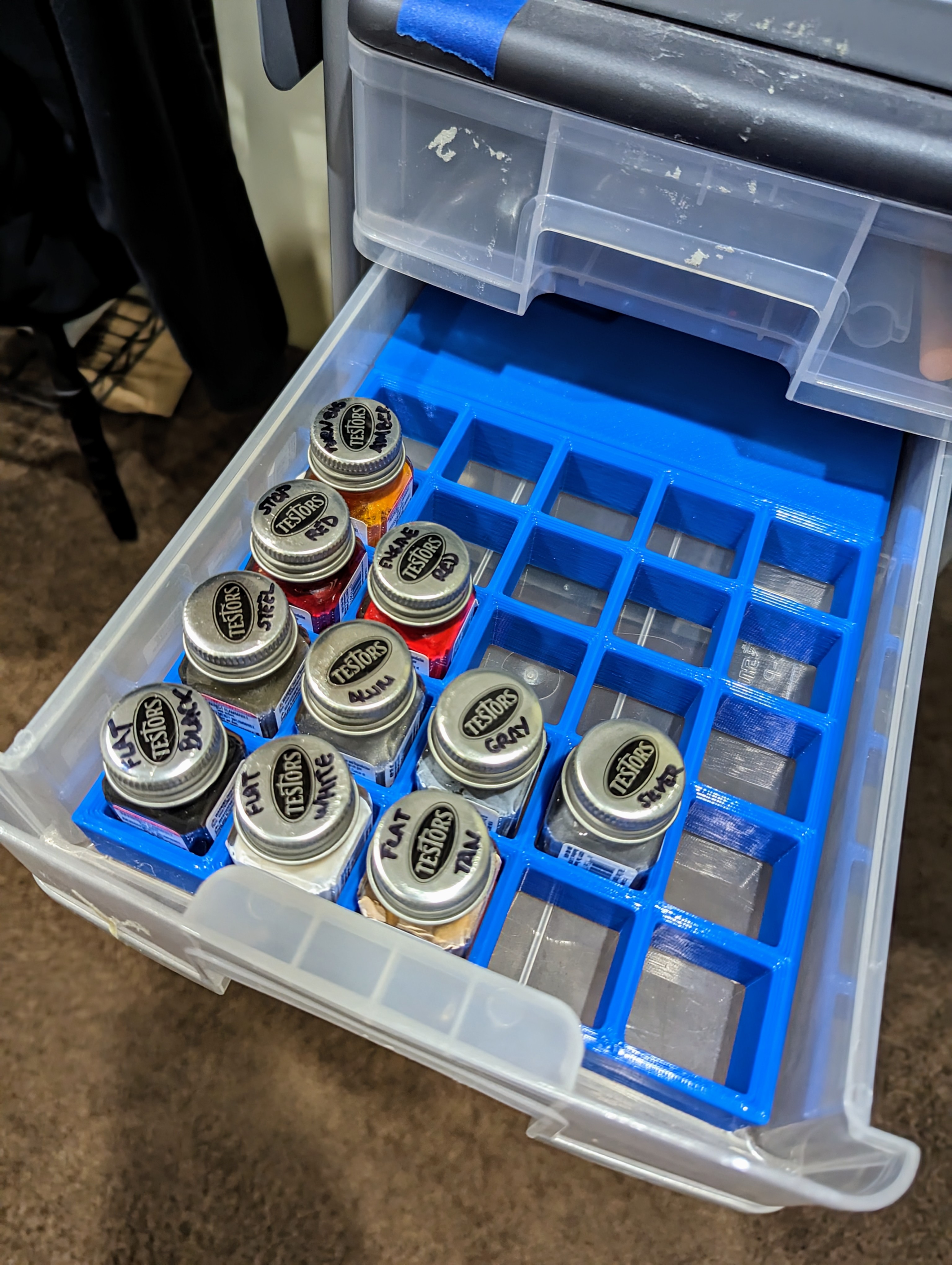Testors paint organizer by Onelostcause | Download free STL model ...