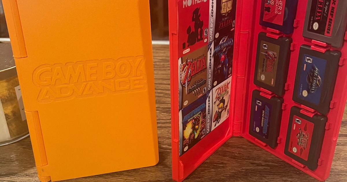 GameBoy Advance Games Case by Steve Boeke | Download free STL model ...