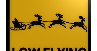 Funny Christmas Warning Sign by nf119 | Download free STL model ...