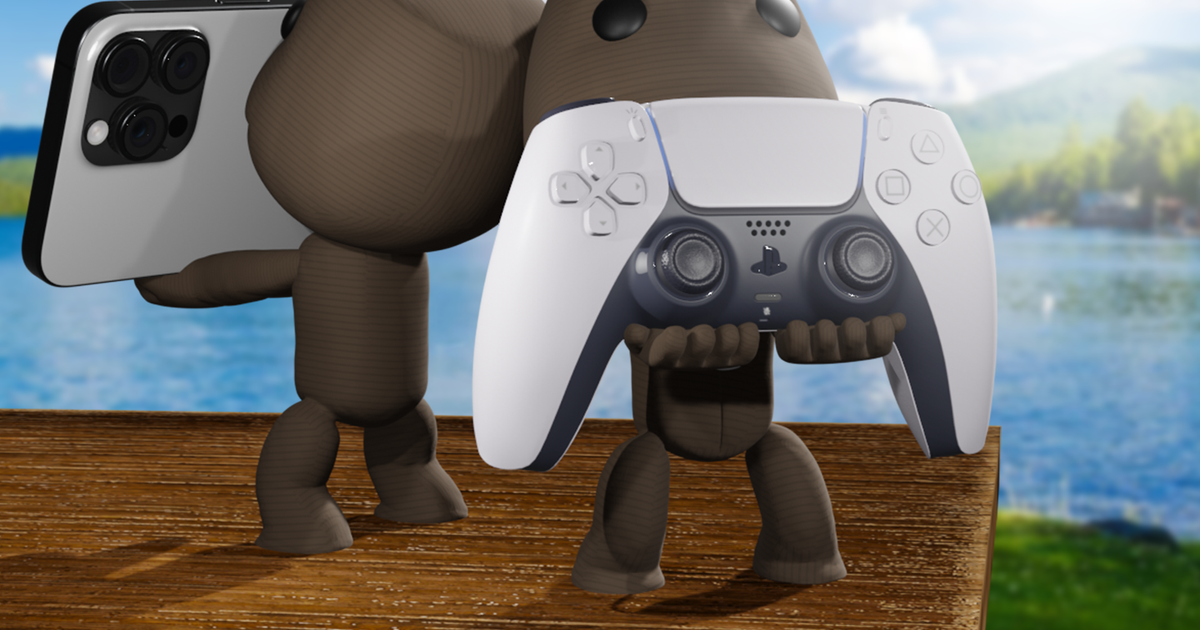 Sackboy Phone/Controller Holder von Wan | Kostenloses STL-Modell ...