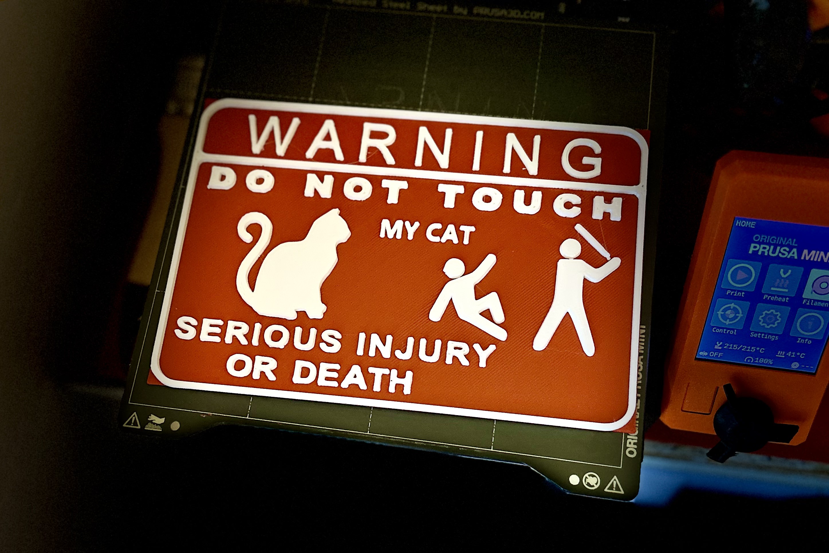 Warning Sign by Arnold | Download free STL model | Printables.com