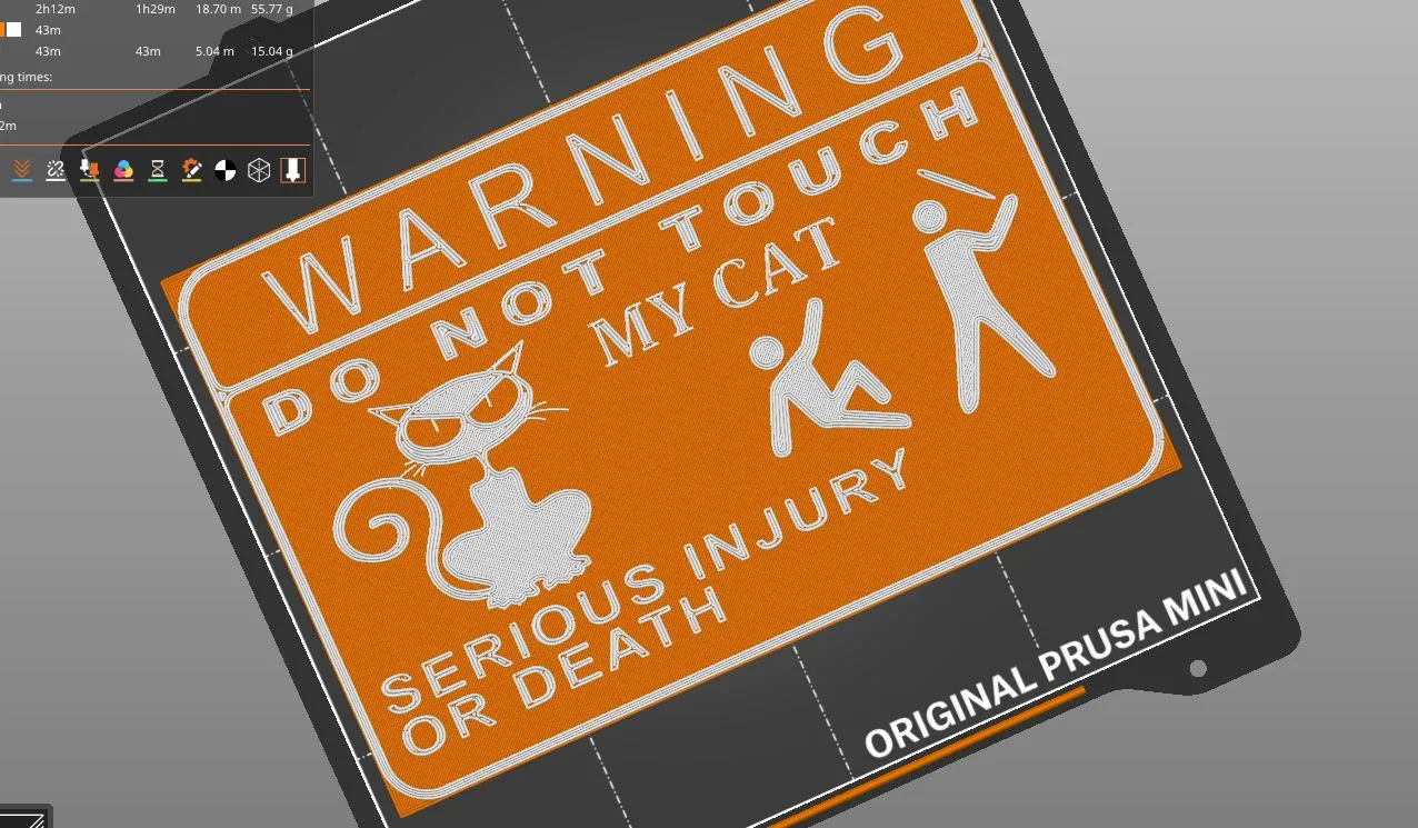 Warning Sign by Arnold | Download free STL model | Printables.com