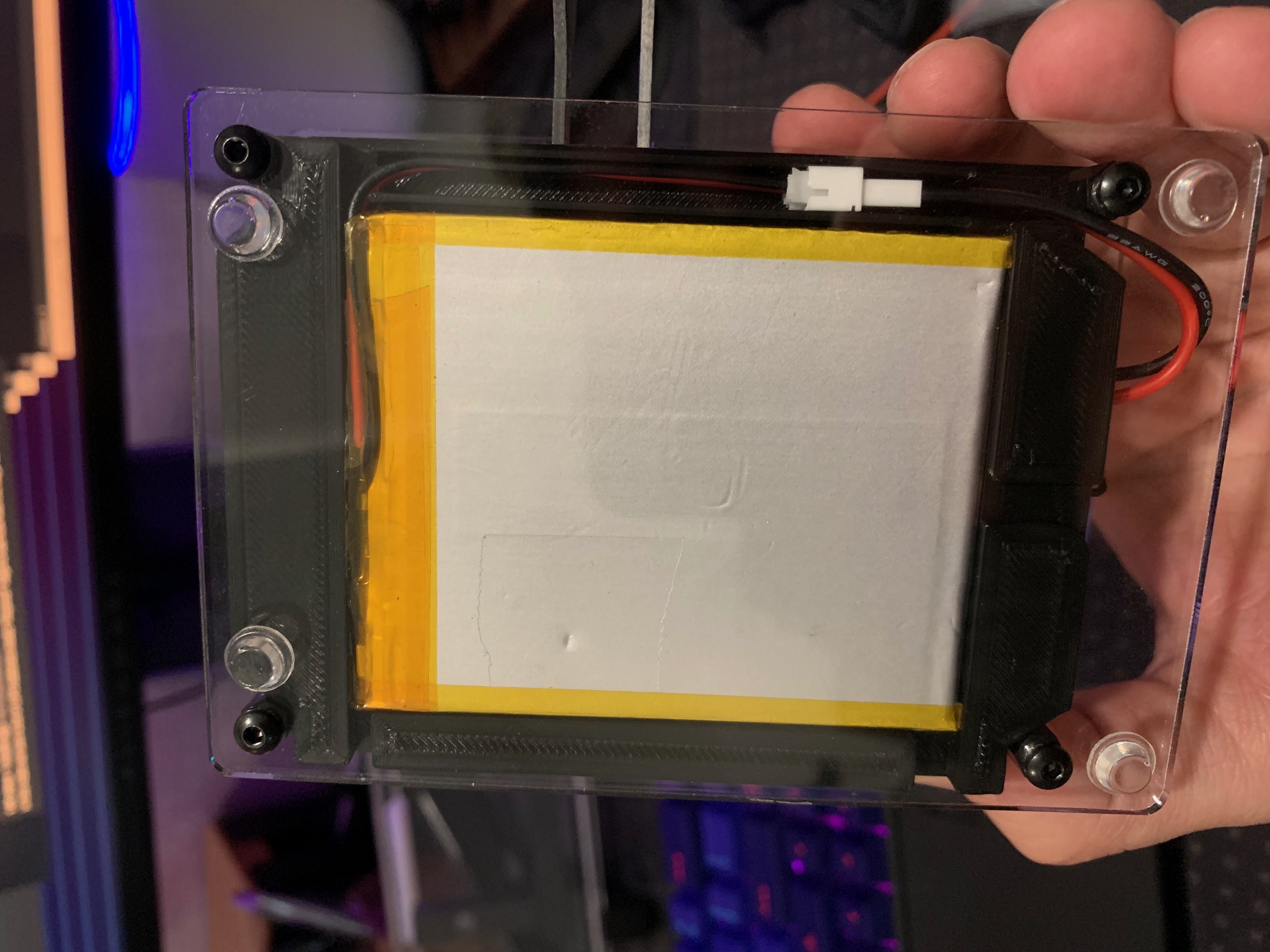 Morserino-32 LiPo Battery Jig (remix for PL 406076) by the printed cow ...