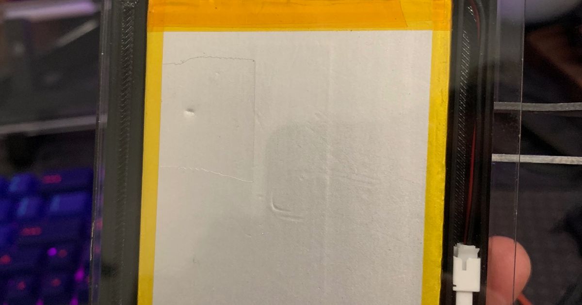 Morserino-32 LiPo Battery Jig (remix for PL 406076) by the printed cow ...