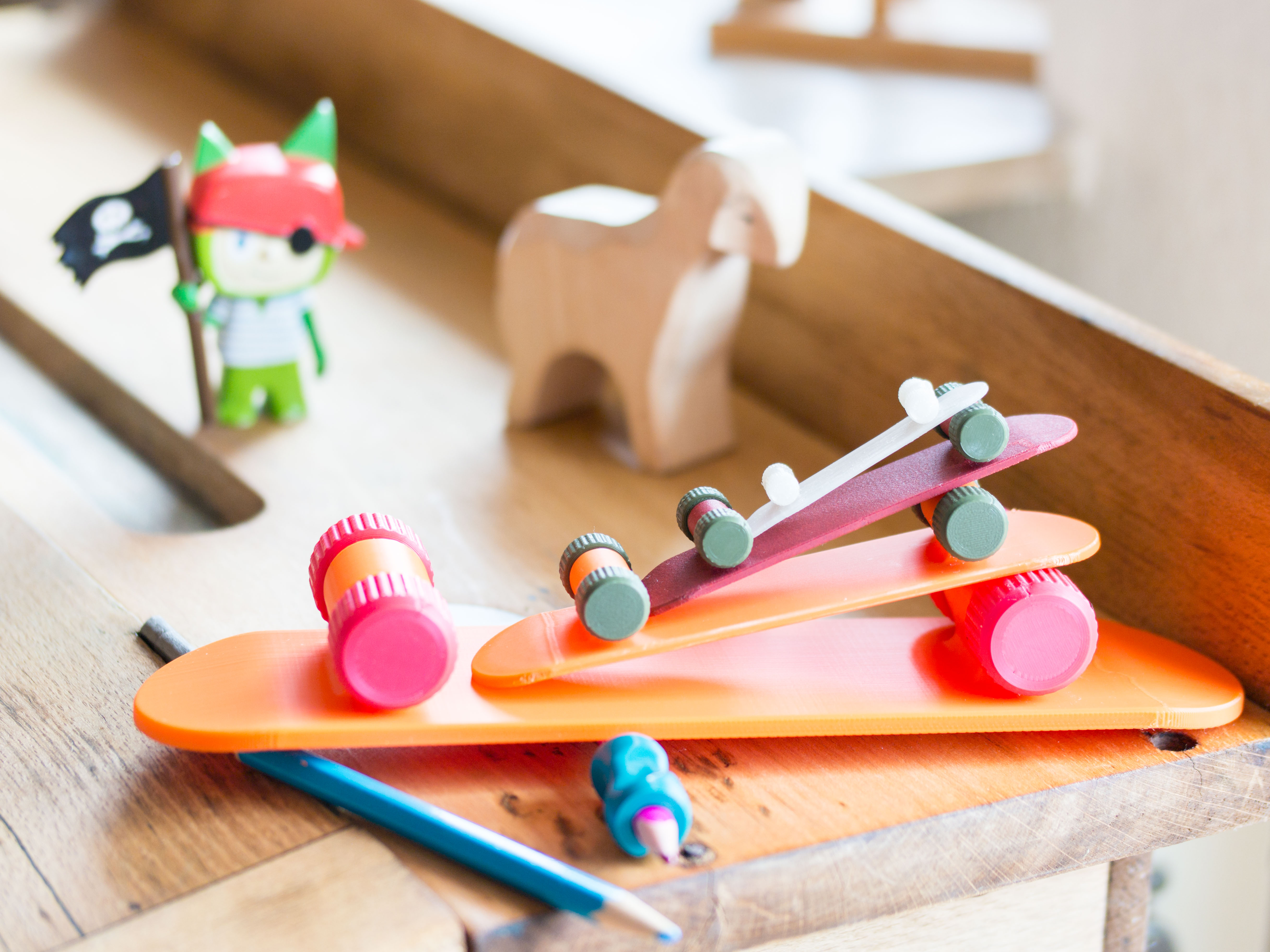 Robust Finger Skateboard V2 - Durable, Rollable, Fully printable ...