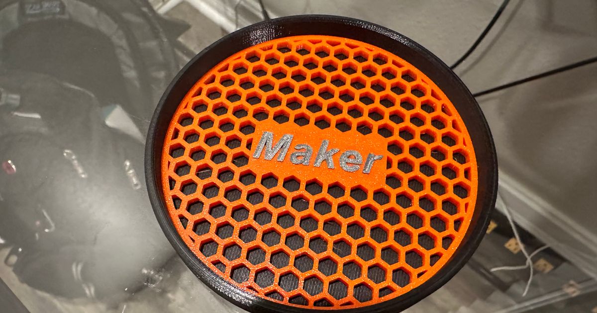 Multi-color "Maker" Desk Coaster (no MMU or glue required) by Chris D ...