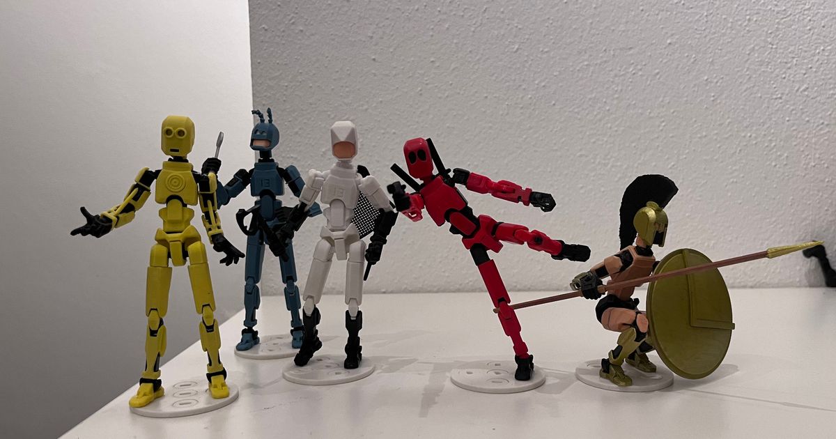 DUMMY 13 - Acrobatics pedestal (print in place) - Pose stand by Mici ...